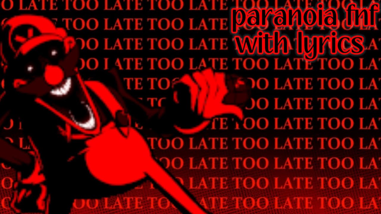 paranoia fnf with lyrics/(Mr virtual voice and virtual girlfriend voice ...