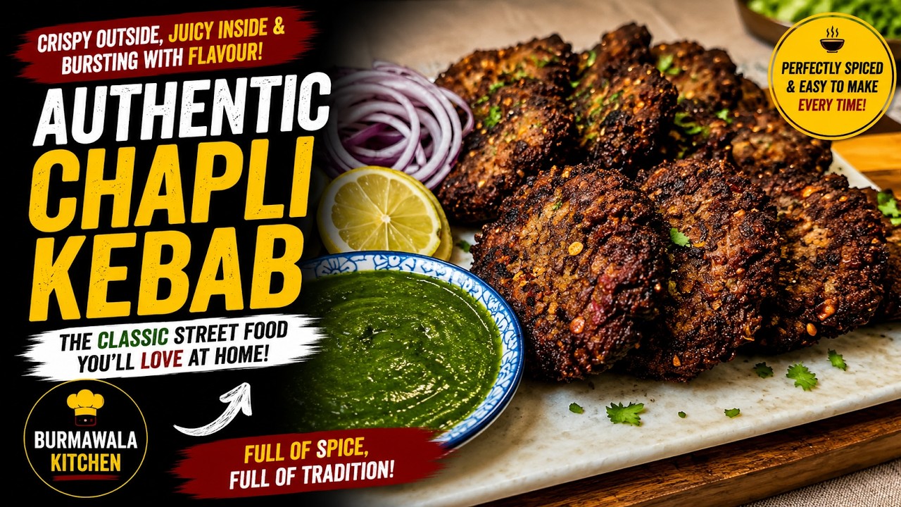 Authentic Chapli Kebab Recipe | Crispy Outside, Juicy Inside - YouTube