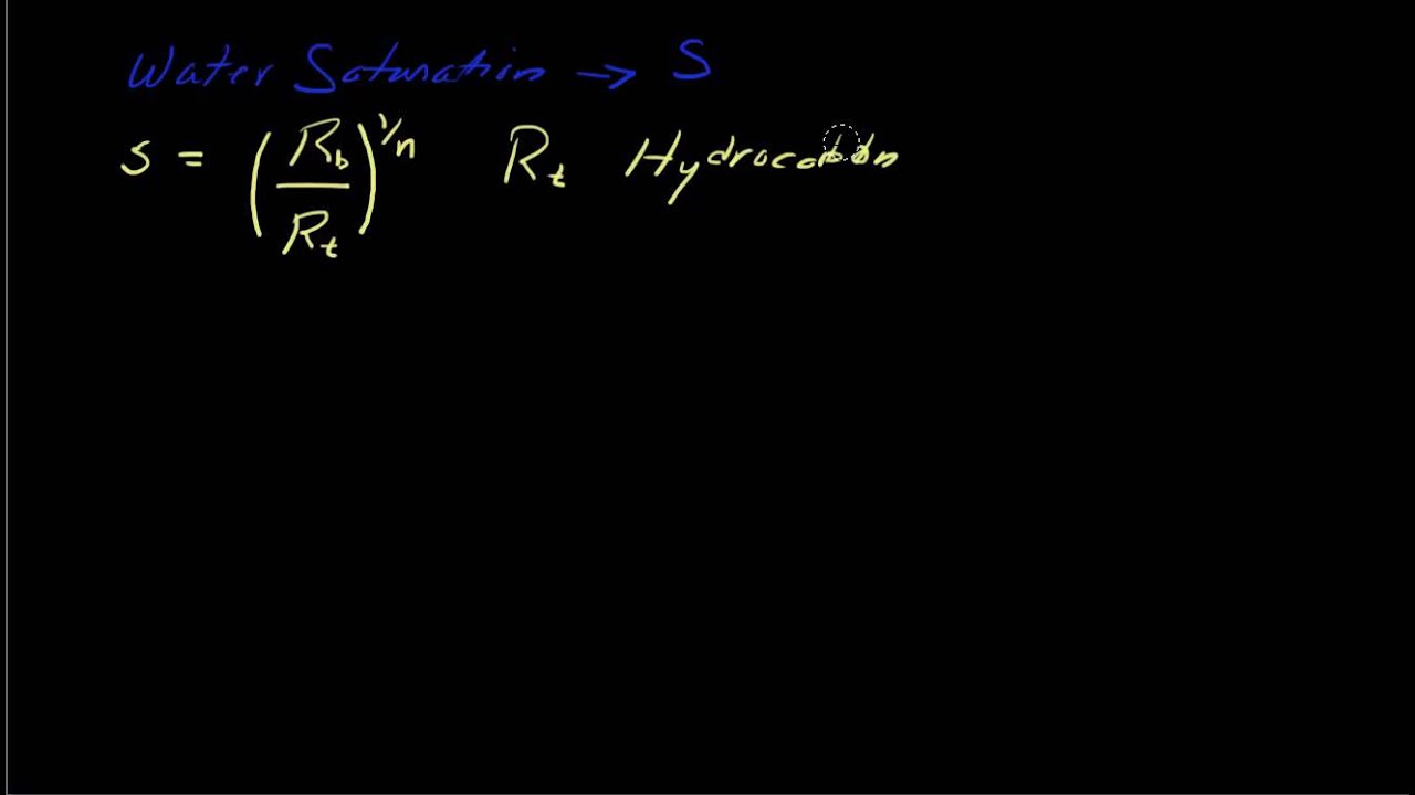 Formation factor porosity relationship and saturation - YouTube