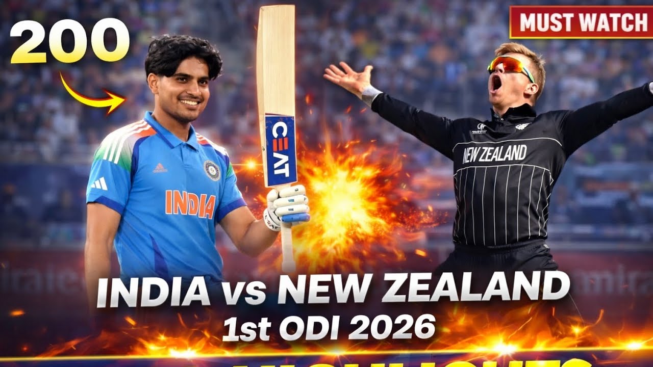 🔥 IND vs NZ ODI Highlights 2026 | Thrilling Match & Big Moments - YouTube