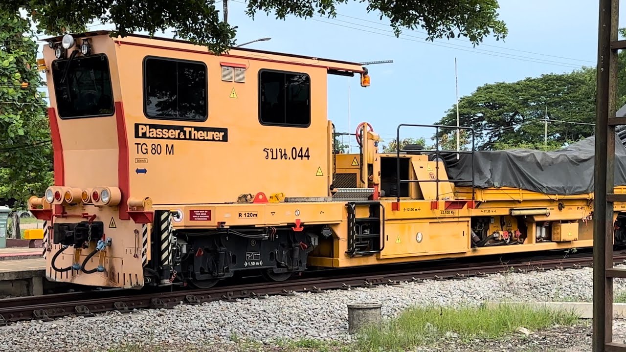 Aug 2’23-SRT Train Maintenance of Way MOW Equipment at Lamae, Chumphon ...