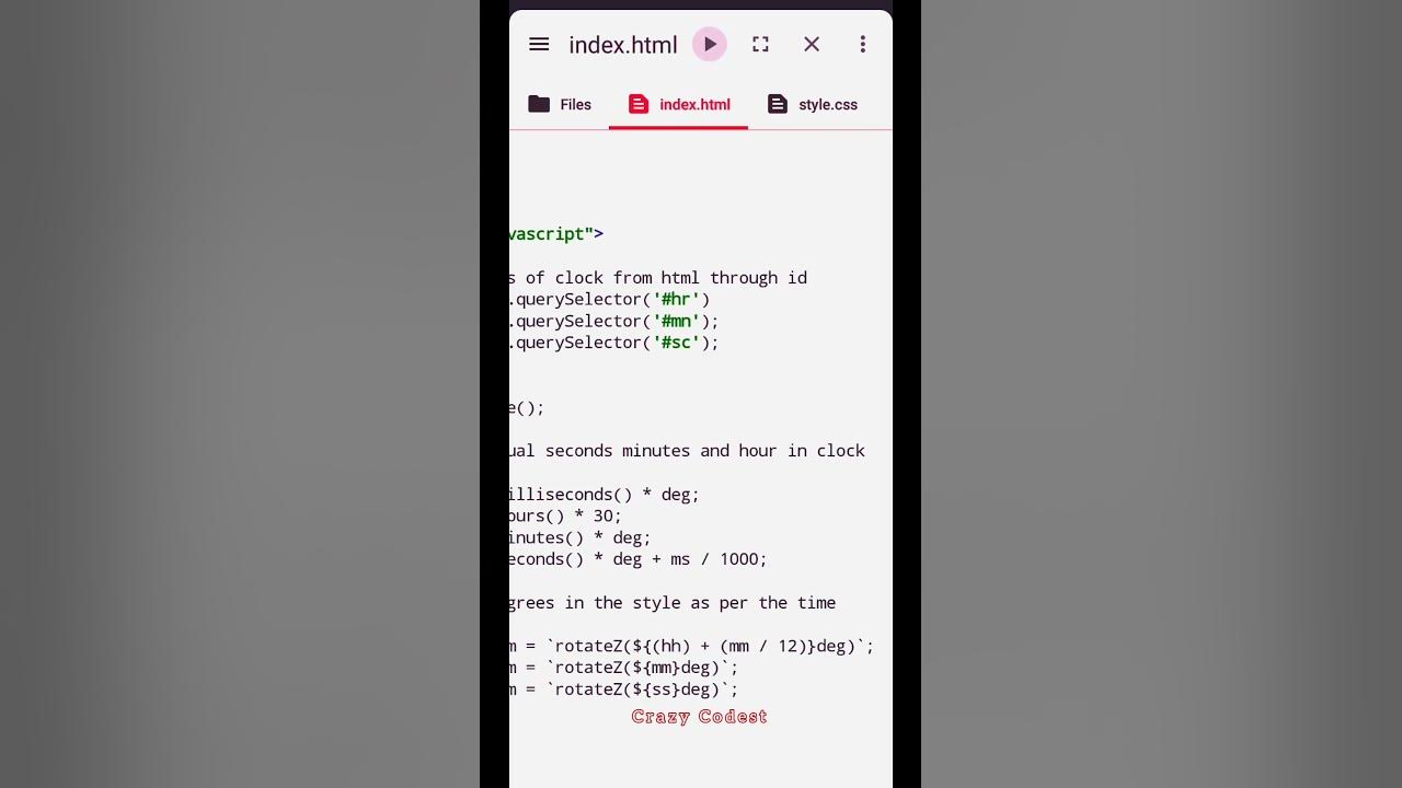 Clock Using Html And Css 🕐 Webdesign Coding Html Css Code Website College Project Web