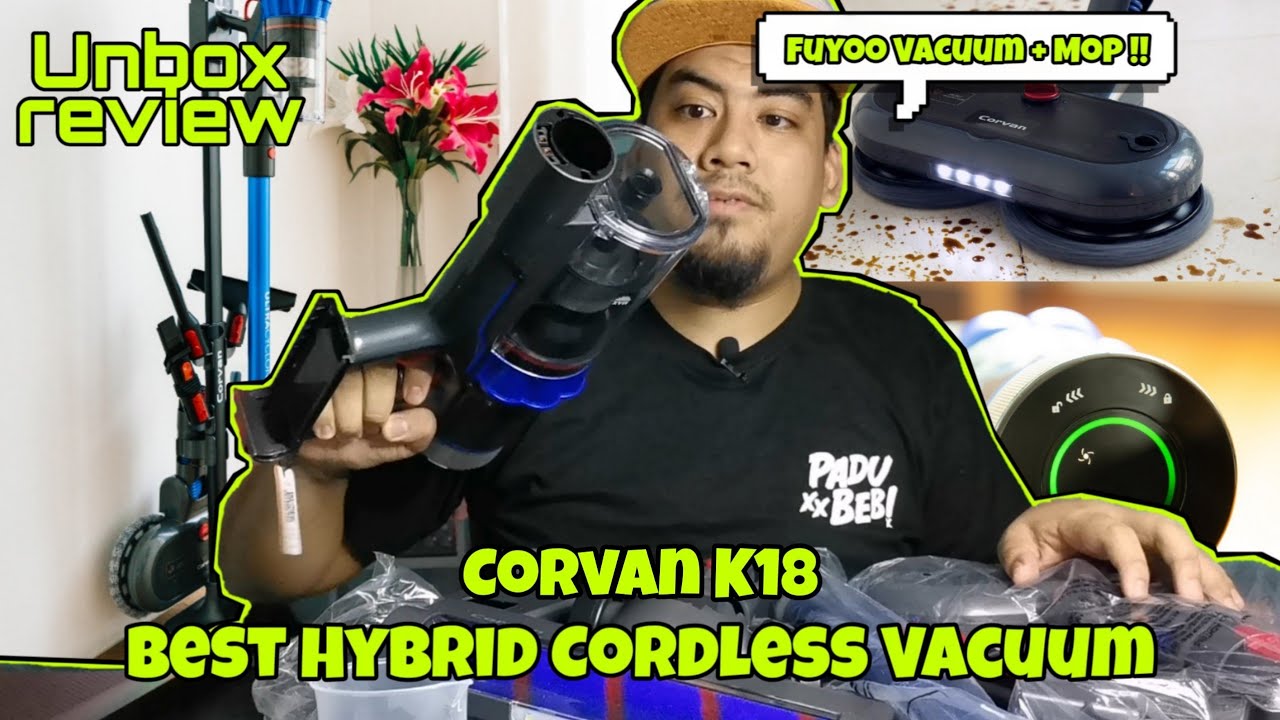 6 Sebab Wajib Dapatkan Corvan K18 Vacuum & Mop | Best Cordless Vacuum ...