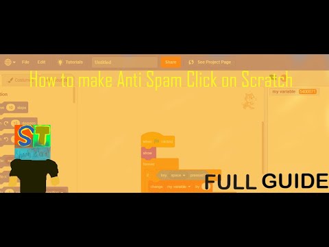 How to make a anti spam click script on Scratch - YouTube