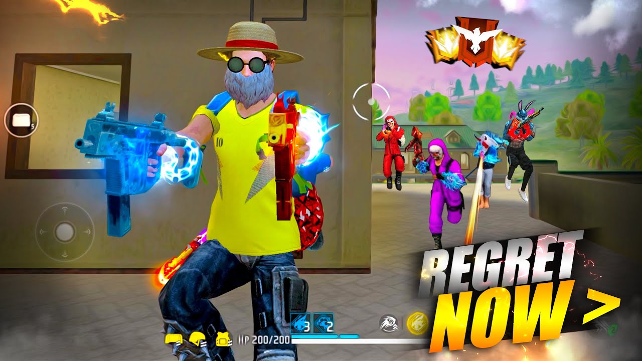 Free Fire King🔥Solo vs Squad Mp40 + Scar III 🤯 23 Kills - Garena free ...