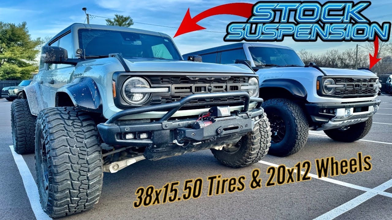 Stock Bronco Biggest Wheels & Tires? (No Lift) - YouTube