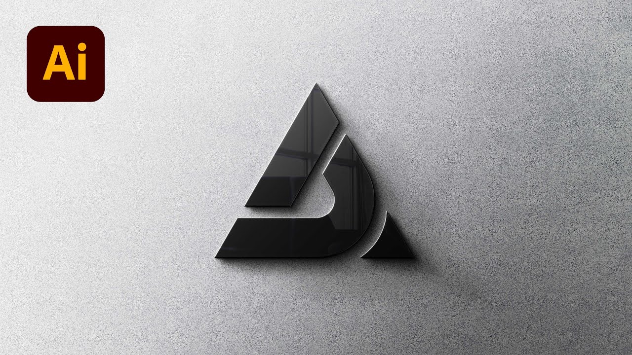 How to make LOGO- Adobe Illustrator | A D Logo - YouTube