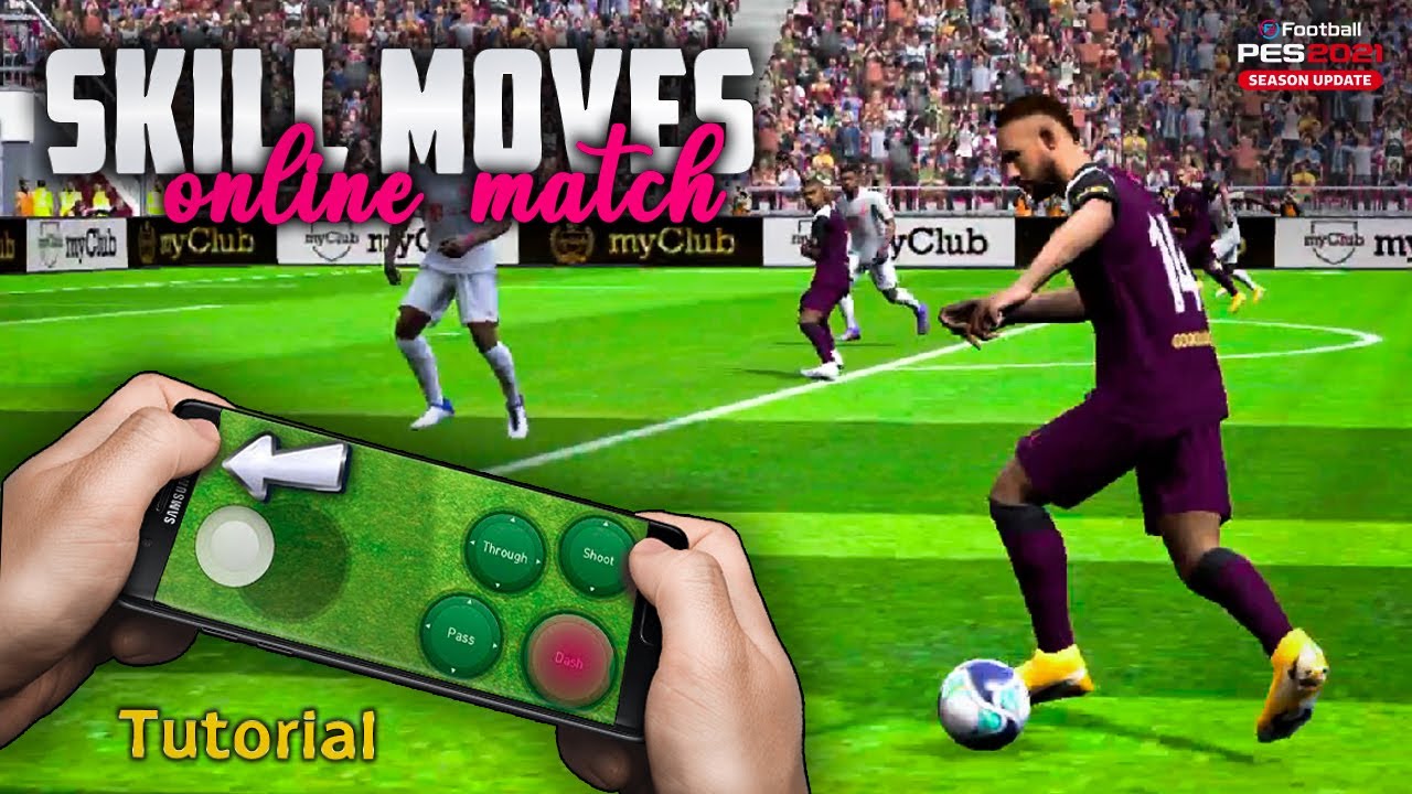 How to Dribble Opponent in Pes 2021 Mobile | Online Skill Moves ...