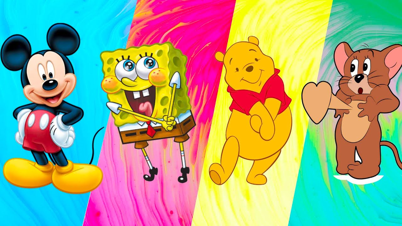 Los personajes de dibujos animados más famosos - YouTube