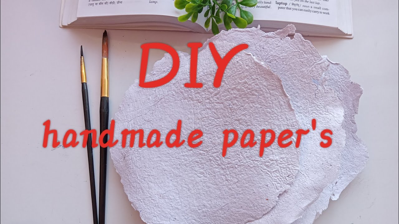 DIY ! How to make handmade paper's with recycled paper? 😱♻️📜🤝#youtube # ...