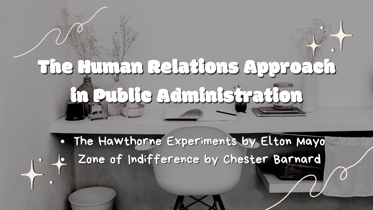 Human Relations Theory: Hawthorne Experiments | Zone of Indifference @quickreview_QR - YouTube