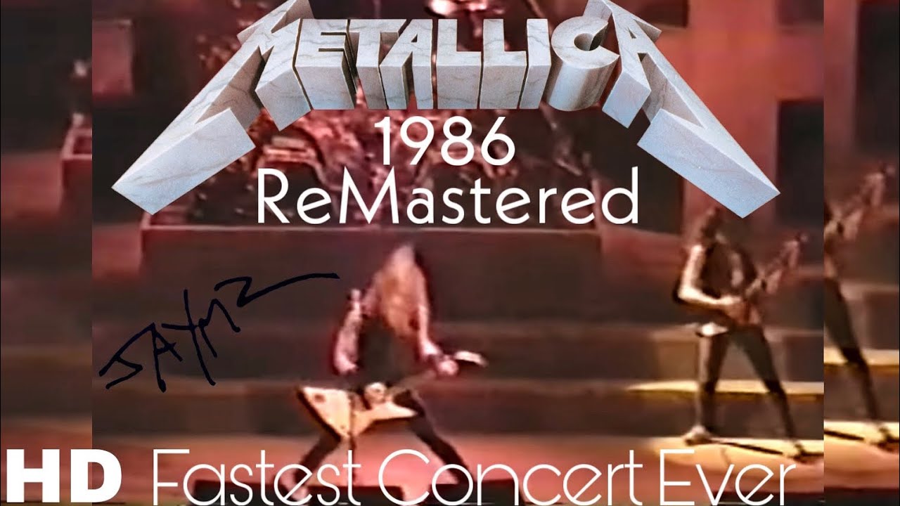 HD Metallica 1986 Live Toronto | The Fastest Metallica Concert Ever ...