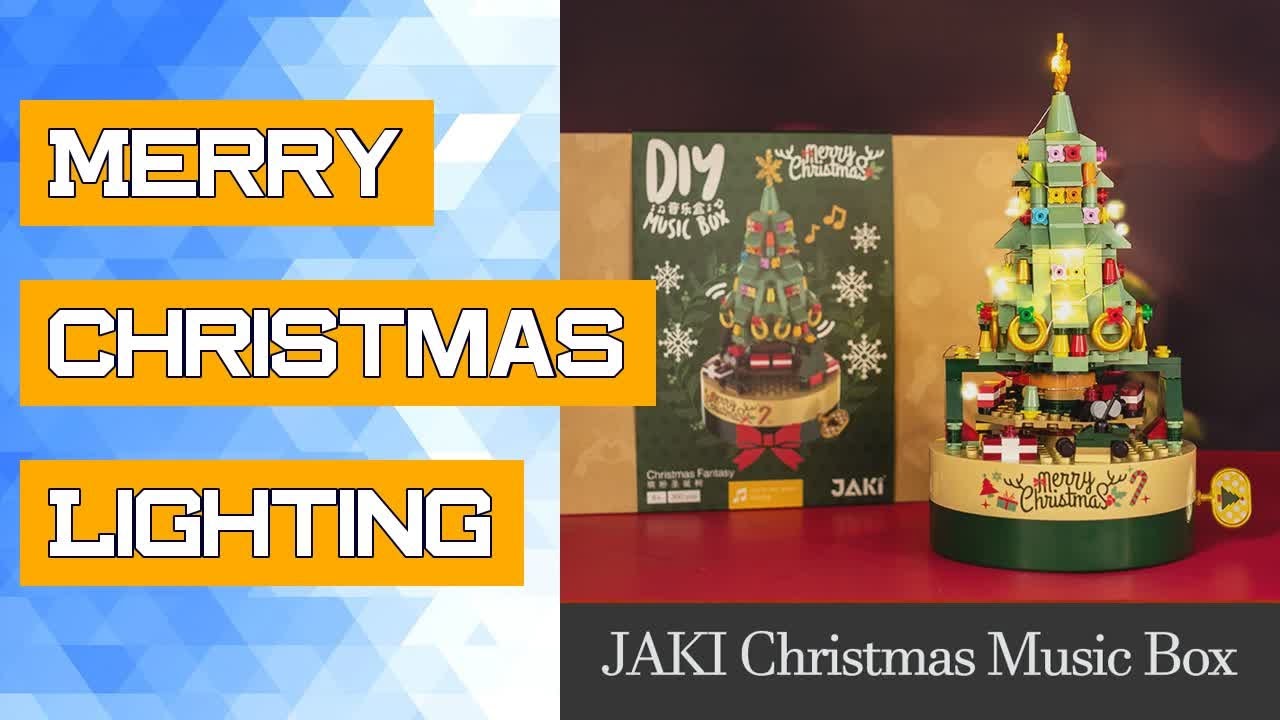 Merry Christmas Lighting Tree Building Blocks Bricks Creative Music ...