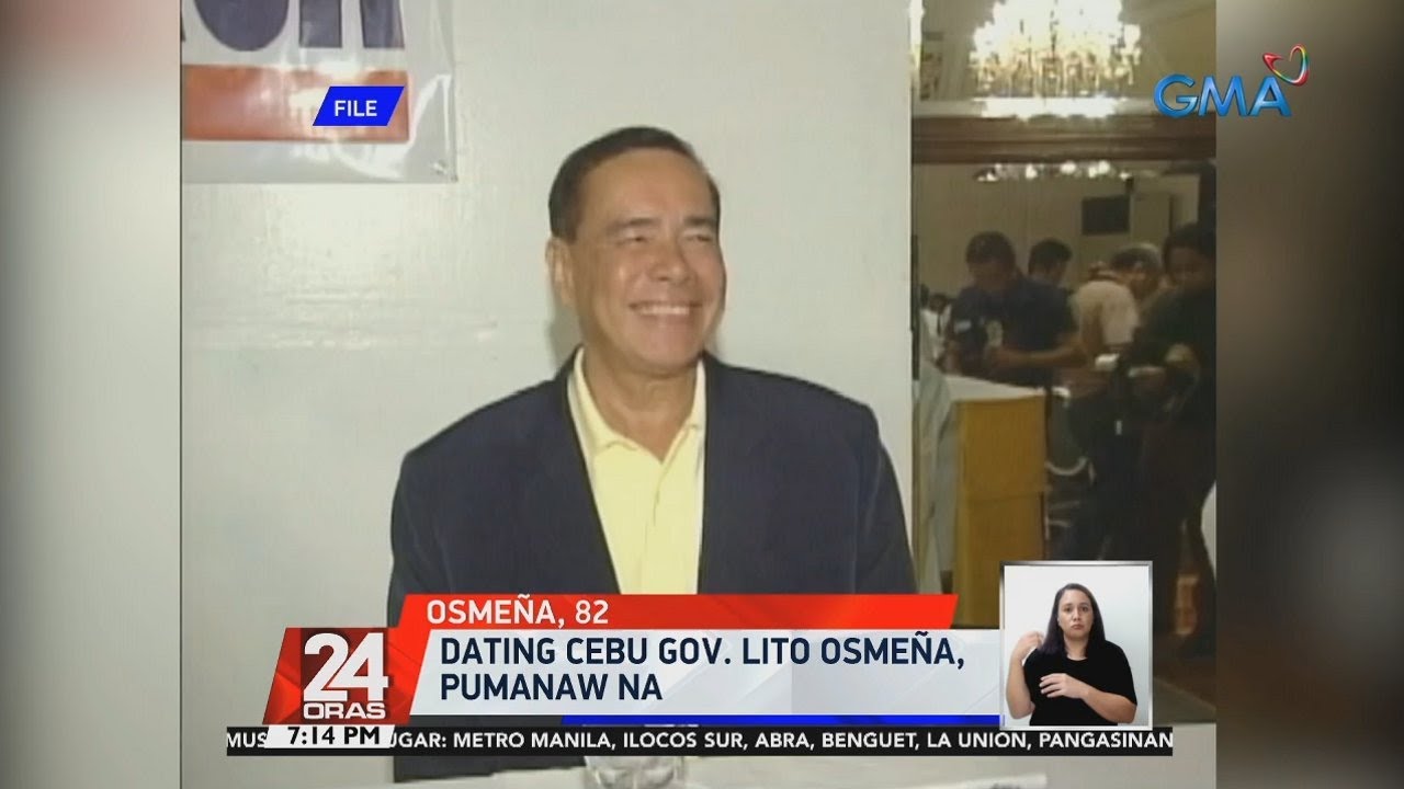 Former Cebu governor Lito Osmeña passes away | 24 Oras - YouTube