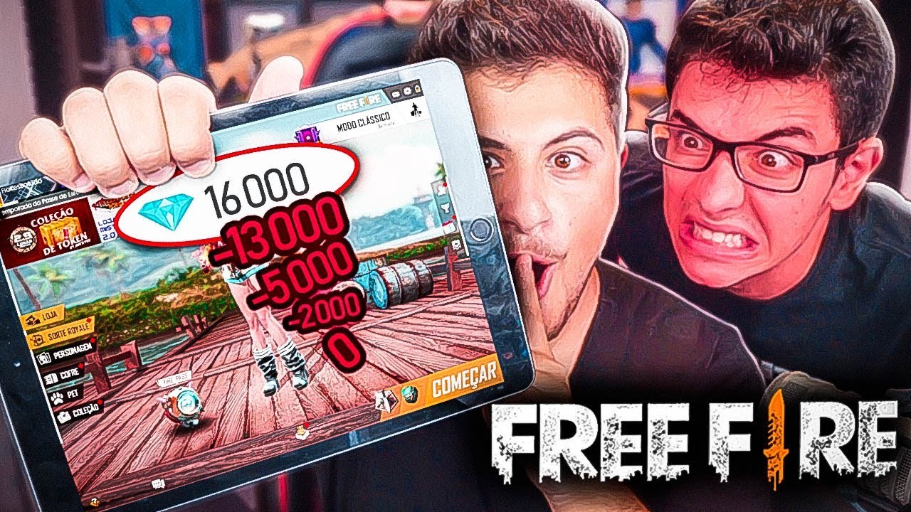 TROLLEI O FLAKES POWER! GASTEI OS DIAMANTES DO FREE FIRE SEM ELE SABER ...