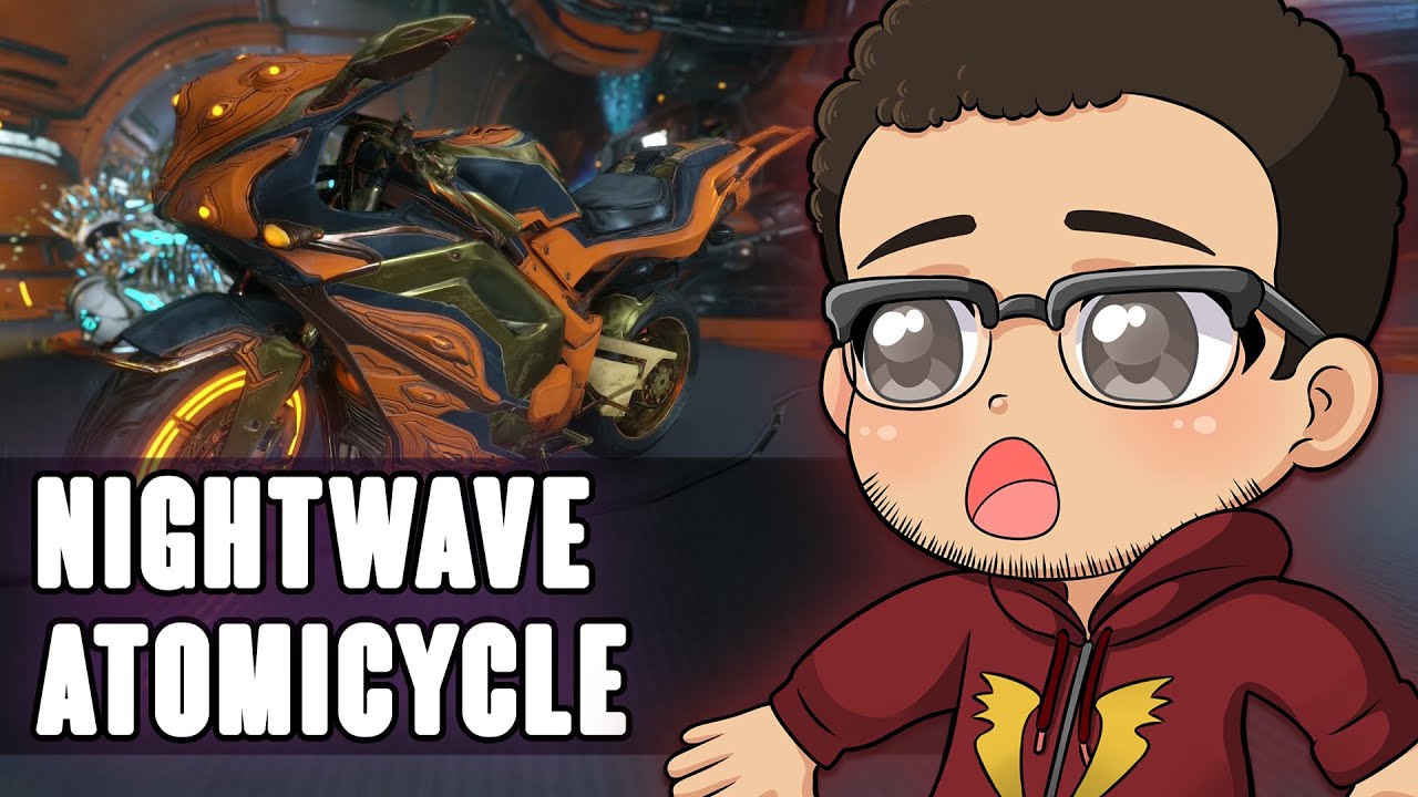 Warframe - Atomicycle Nightwave Livery Showcase - YouTube