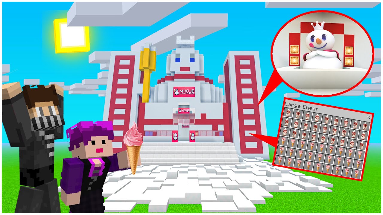 JOJO BELI ICE CREAM MIXUE DI MINECRAFT - YouTube
