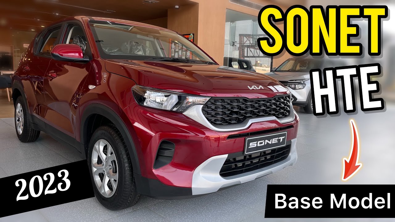 2023 Kia Sonet Base Model HTE Review 🔥 Price, Features, Specs & All ...