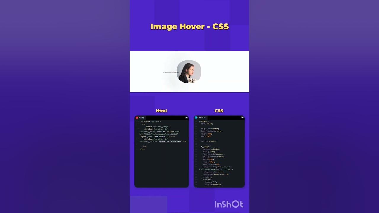 Image Hover Csscoding Webdesign Learnhtml5andcss3 Javascript