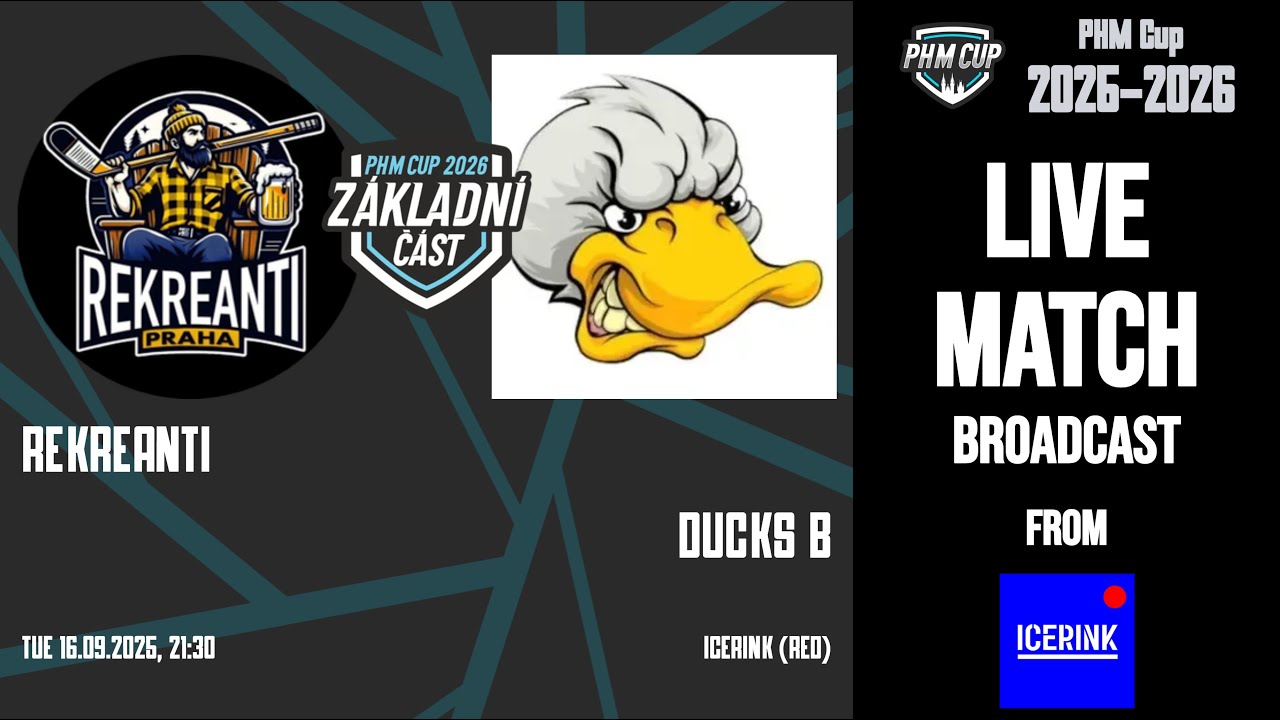 Rekreanti vs Ducks B KLASIK 16.09.2025 - YouTube