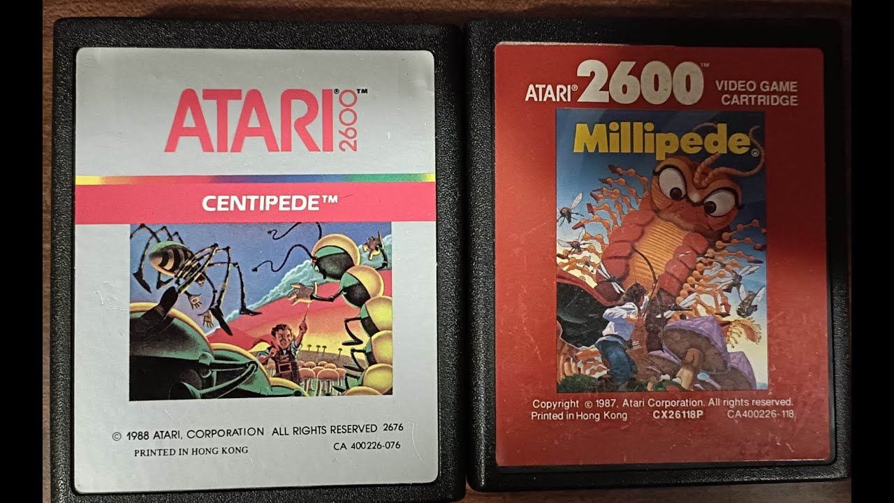 Atari 2600 [CENTIPEDE 0& MILLIPEDE] Gameplay - YouTube