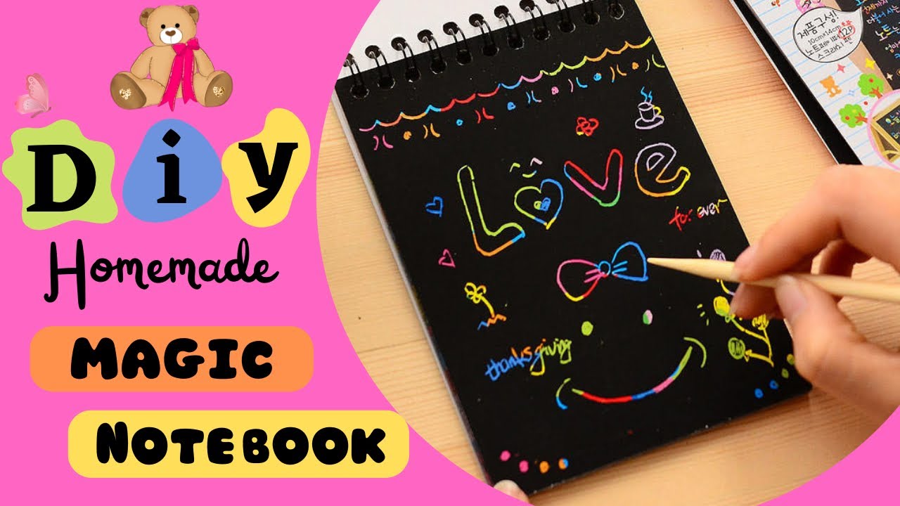 DIY Homemade Magic scratch book 🤩🪄 / How to make magic book / Save ...