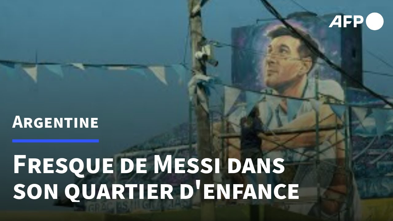 Argentine: le quartier d'enfance de Messi lui rend hommage avec une ...