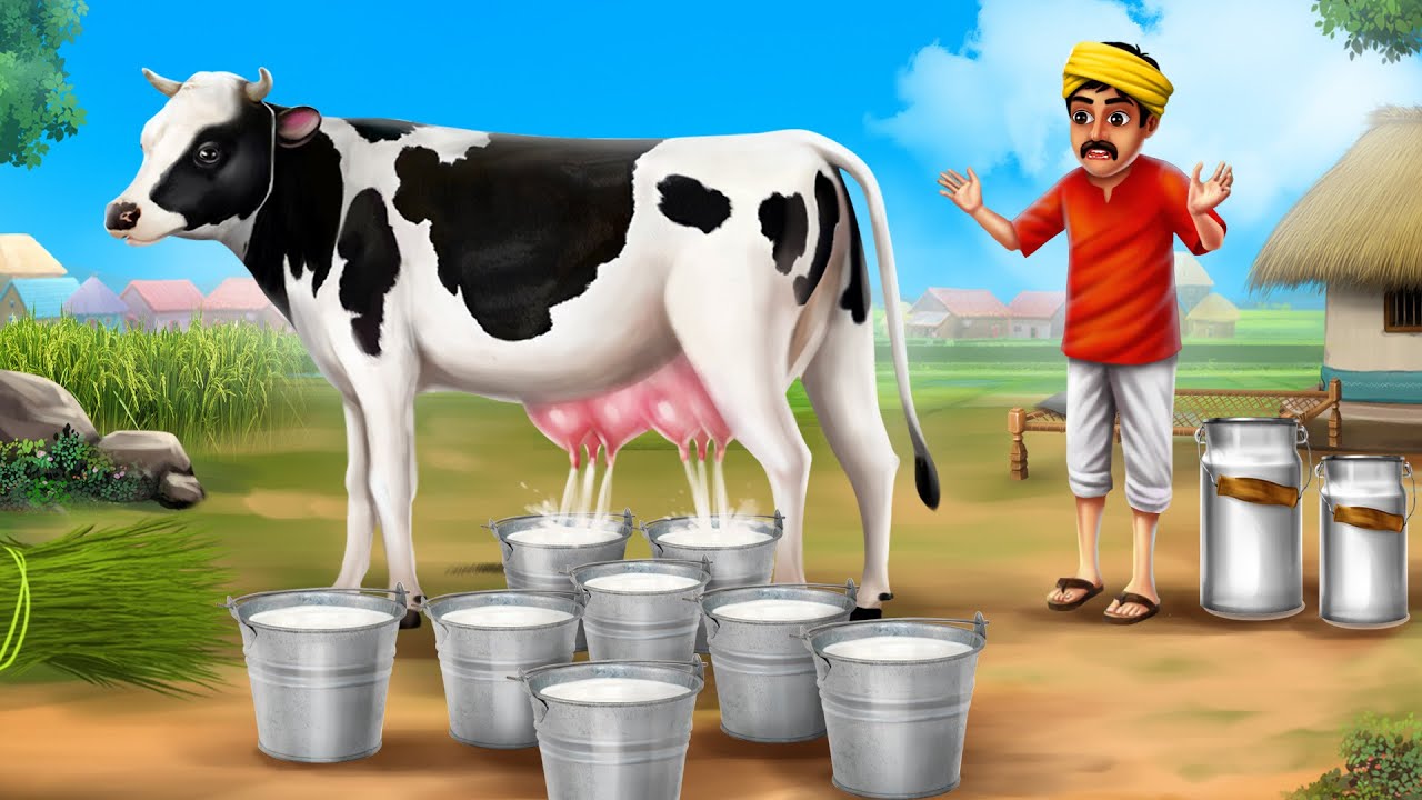 दो गाय का दूध वाला - Double Cow doodhwala Story | Hindi Moral Stories ...