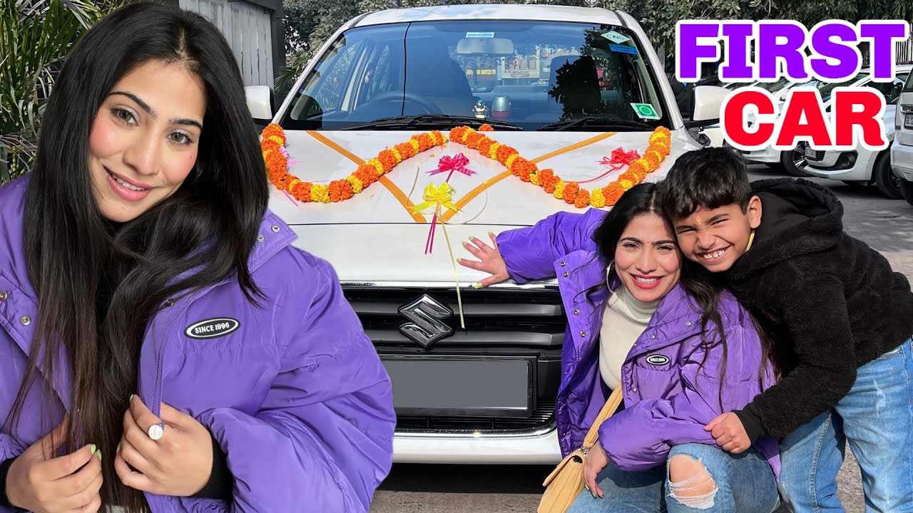 Our First CAR 🚗 पर चलानी नहीं आती !! 😂 | Anishka Khantwaal | - YouTube