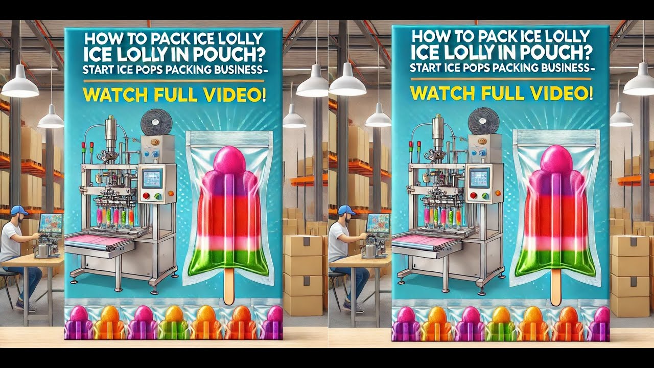 How to Package your Popsicles!Ice pop packing machine, what is process ...