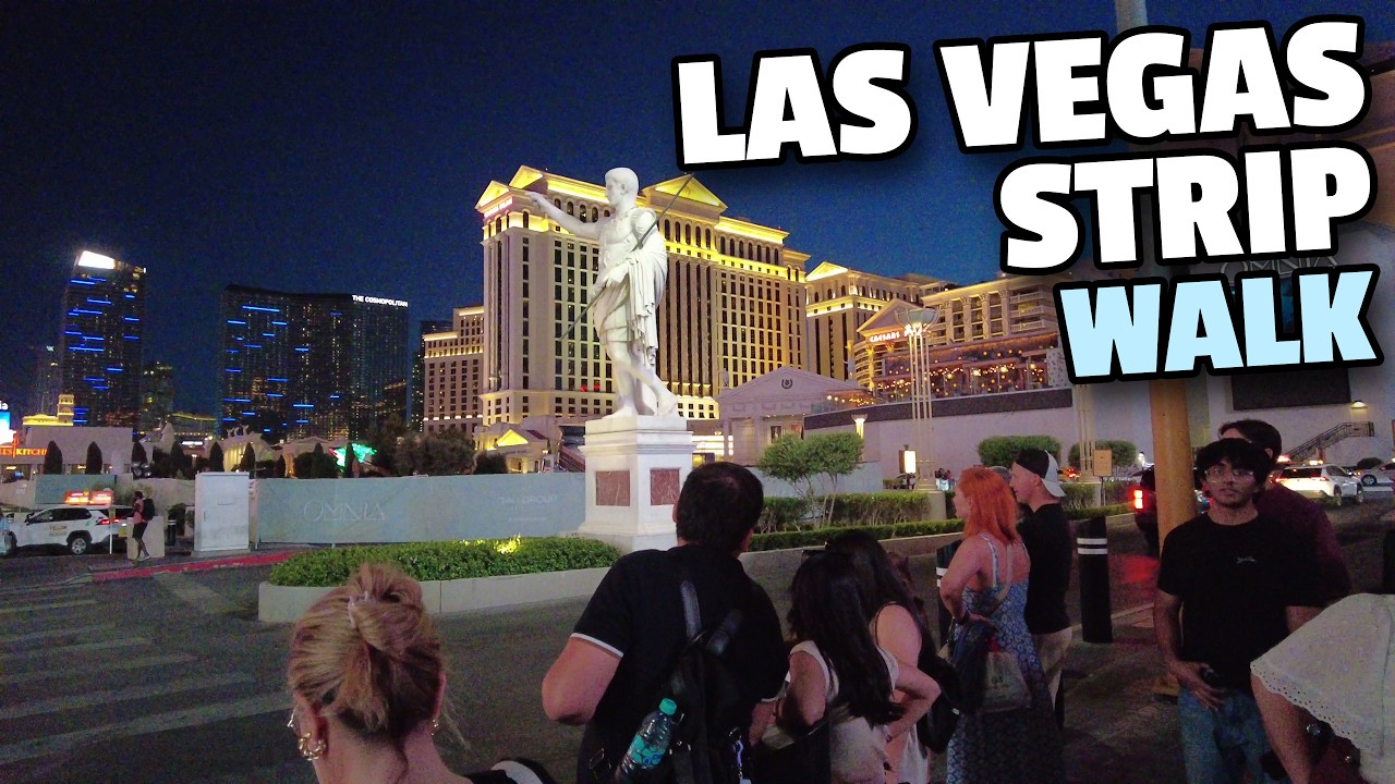 Las Vegas Strip Walk — Treasure Island To Bellagio - 4K UHD - YouTube