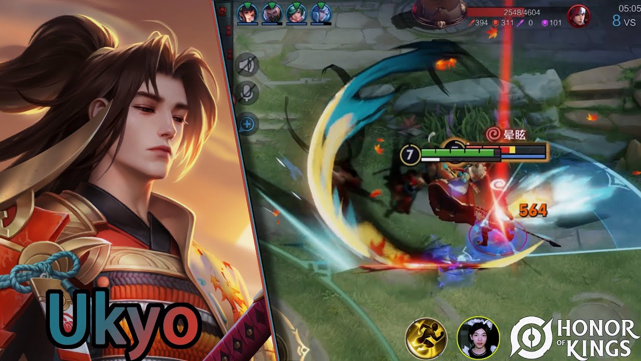 Honor of Kings（Ukyo ）SNK series skin｜Skin da série SNK - YouTube