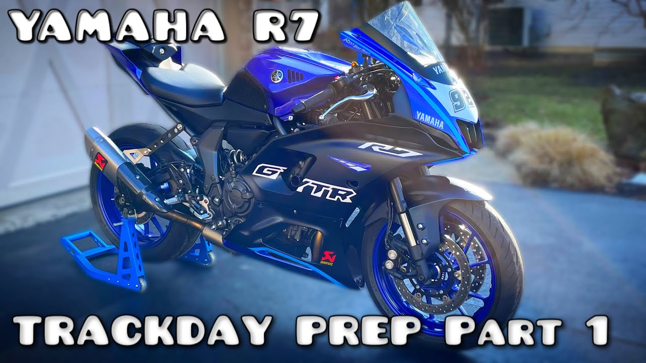 Yamaha R7 Track Day Preparations - YouTube