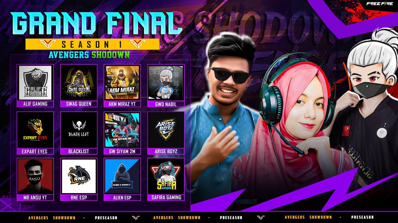 [🔴LIVE] GRAND FINAL || DAY 2 || AVENGERS SHOWDOWN SEASON 1|| GARENA ...