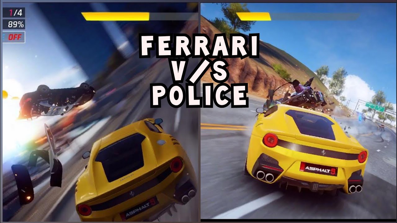 Police Chases Ferrari In Race - YouTube
