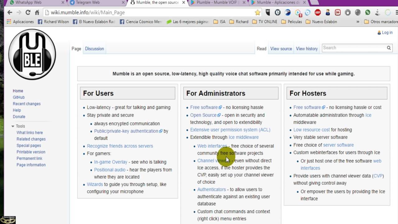 Mumble Podemos Tutorial 2016 - YouTube