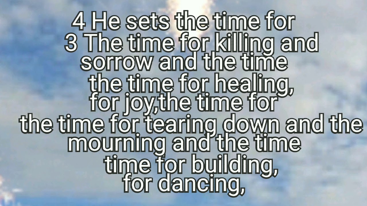 ECCLESIASTES 3-12 | ZivRBLOVE - YouTube