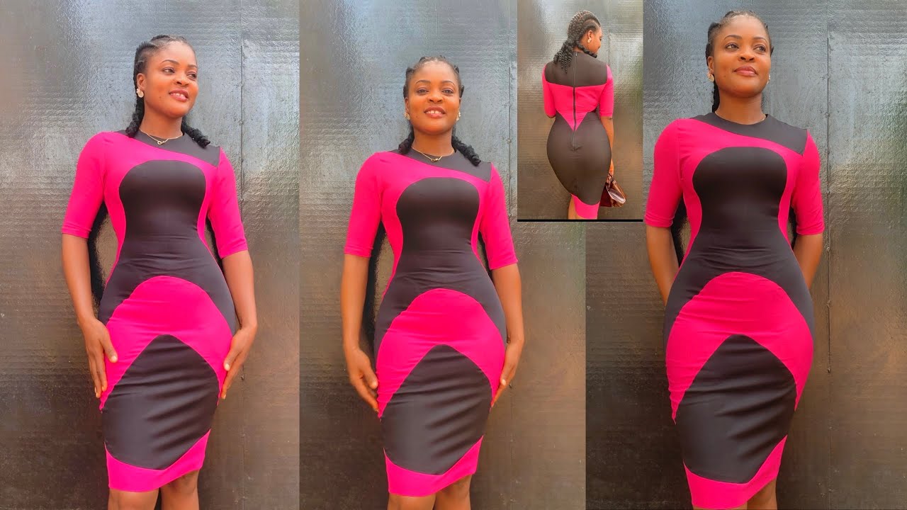 How To Cut And Sew Dart Manipulation Dress (detailed) #dartmanipulation ...