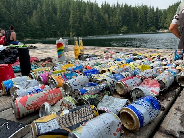 Pile Of Empty Beer Cans