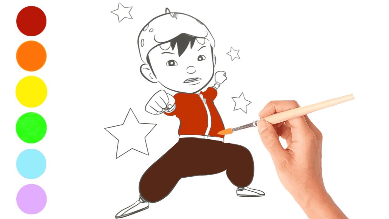 COLORING BOBOIBOY GALAXY PETIR - COLORING BOOK | DRAWING & PAINT FOR ...