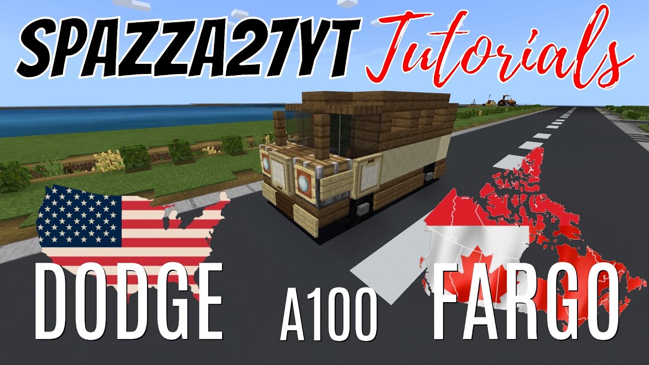 Minecraft Dodge (Fargo) A100 1969 Tutorial - YouTube