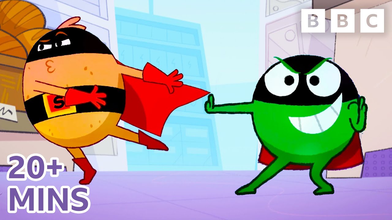 Supertato Vs Evil: Pea Dance Off | 20+ Minutes | CBeebies - YouTube