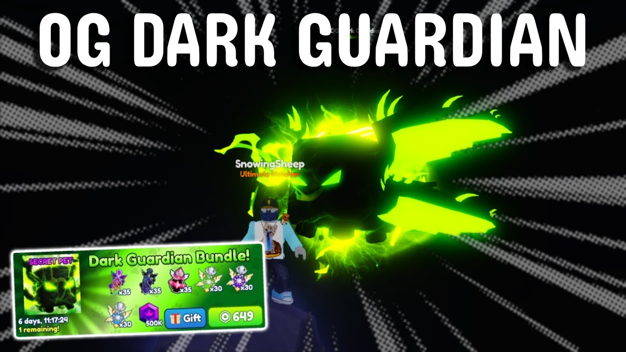 Bought OG DARK GUARDIAN Bundle 💸 (Bubble Gum Simulator Infinity) - YouTube