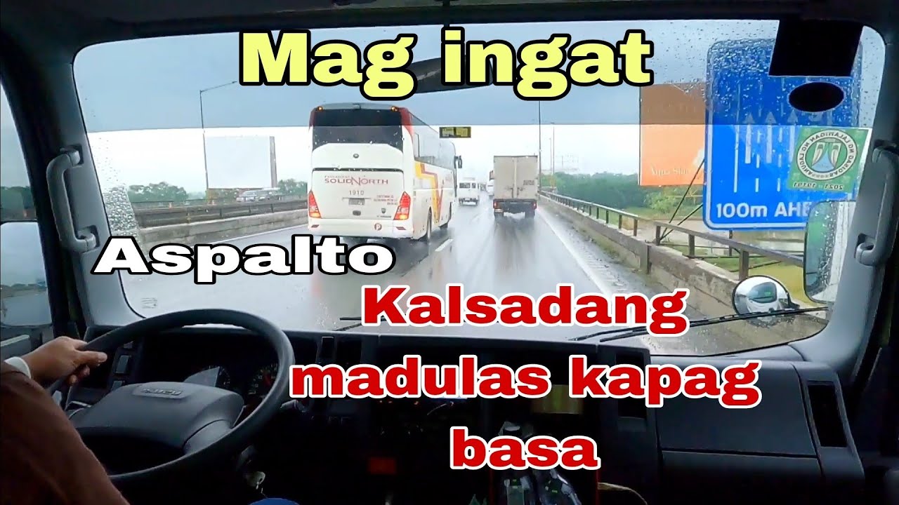 @DanDriveyt Mag ingat!Madulas ang kalsadang Aspalto kapag basa😲 - YouTube