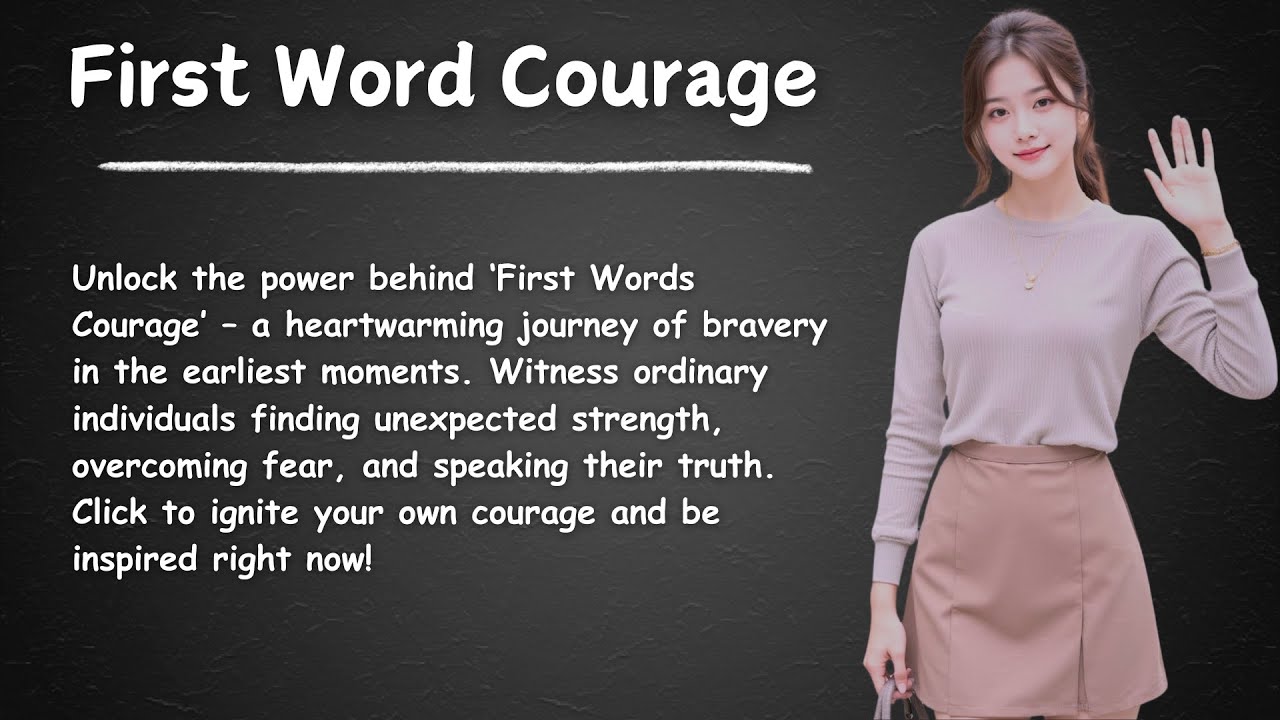 First Words Courage Learn English Through Stories Listen & Speak - YouTube