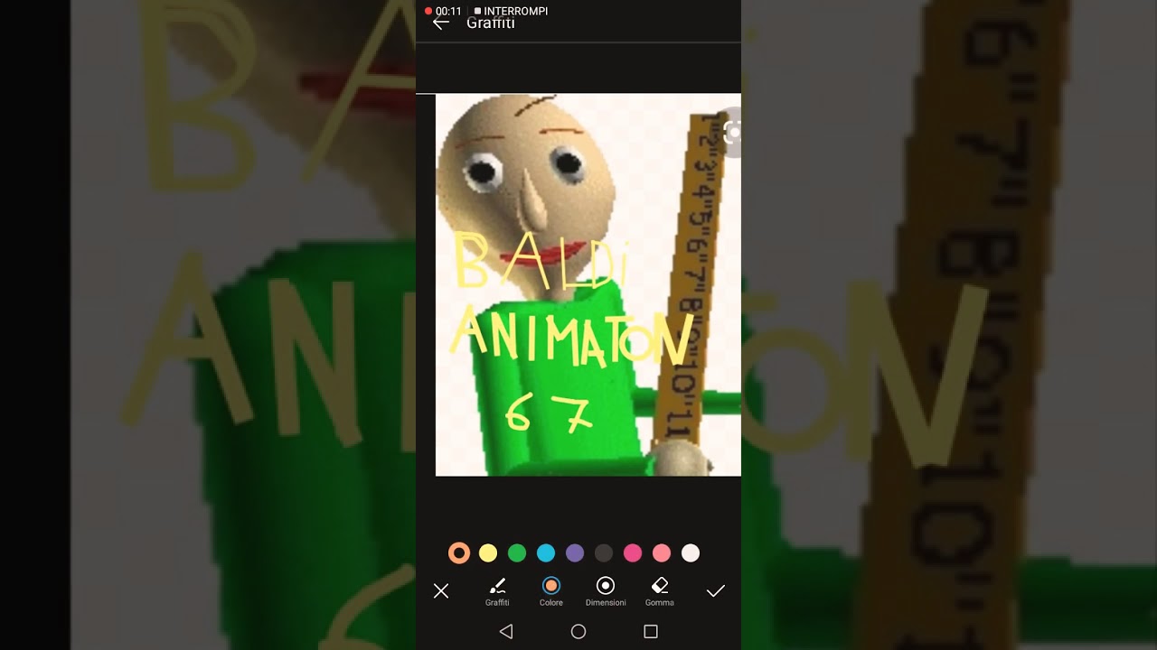 ️ (Baldi animation 67) baldi and rod - YouTube