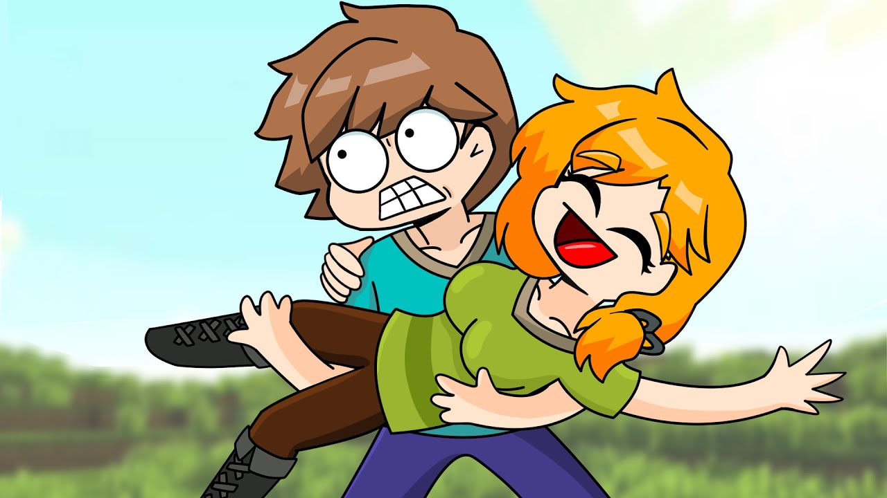 Steve Vs Alex The Best Moments Minecraft Anime Youtube