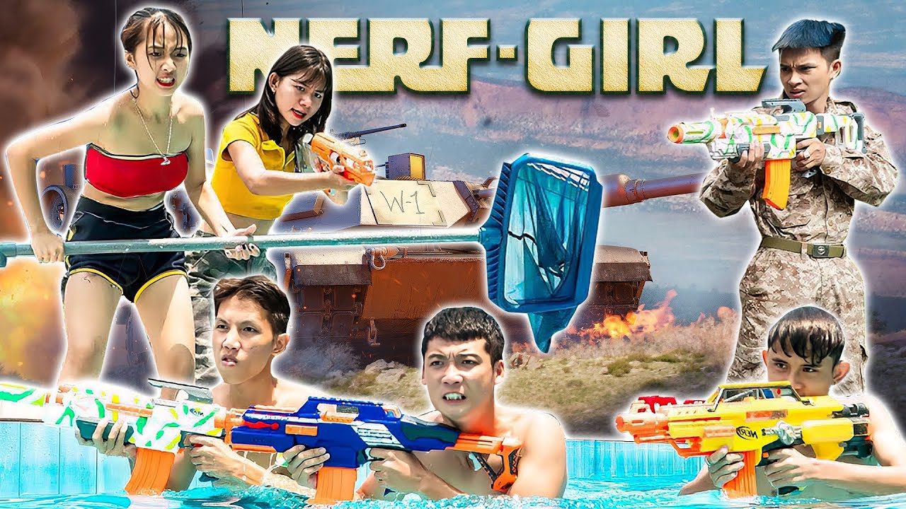 Xgirl Nerf Studio:Cherry Competition SWIMMING BATTLE & Warriors SEAL X ...