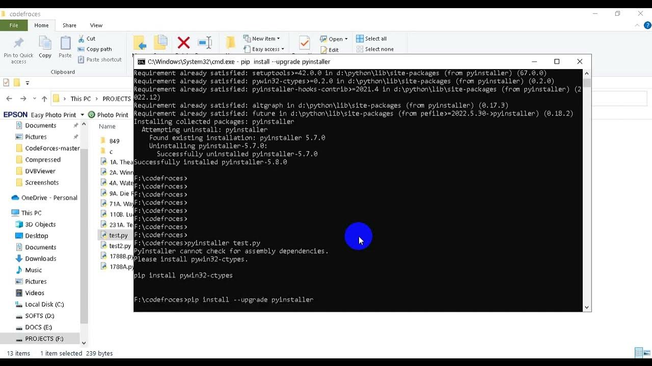 Pyinstaller Cannot Check For Assembly Dependencies Problem With Pyinstaller Youtube