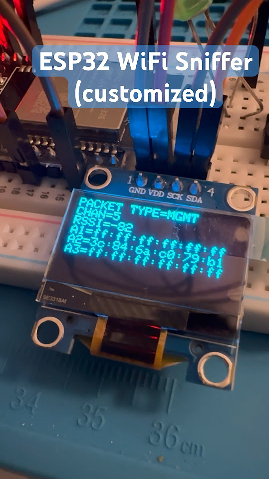 Tiny ESP32 WiFi Sniffer - YouTube